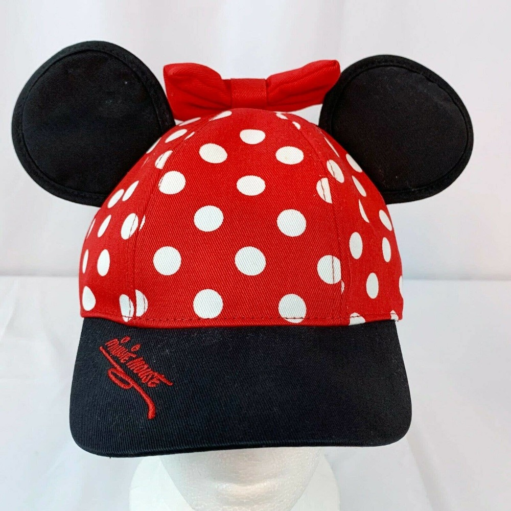 Vintage Disneyland Resort Minnie Mouse Hat Cap Black … - Gem